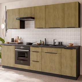 CREMONA cc | horní skříňka 50 G-72 1F policová | 50 cm | černá/cremona