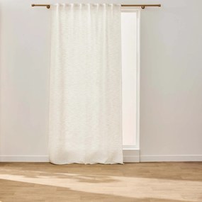 Záclona na skrytých poutech NANDO NATUREL, 140 x 260 cm, efekt lnu
