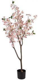 Dekorace umělý stromek třešeň s růžovými květy Cherry Blossom - 35*35*120 cm