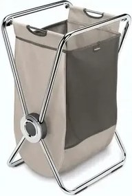 Simplehuman Skládací koš na prádlo jednoduchý hnědá / ocel + polyester