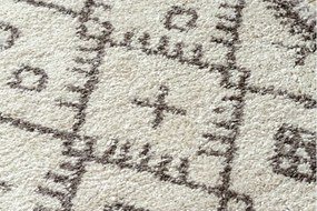 Dywany Łuszczów, Kusový koberec Berber Tanger B5940 cream and brown, 140x190, béžová, obývací pokoj