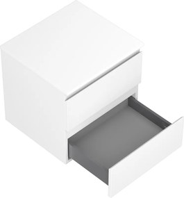 Mexen Orio, koupelnová skříňka 50 cm s horní částí, 2 zásuvky, bílá matná, 91A10-05047-2-BFFC01