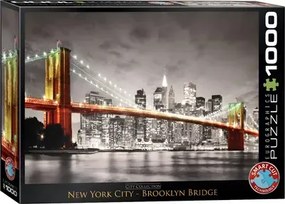 EUROGRAPHICS Puzzle New York - Brooklynský most / 1000 dílků / 48,89 ×