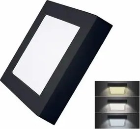 Solight WD171-B LED mini panel CCT / přisazený / 12W / 900lm / 3000K /