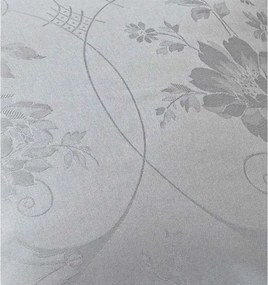 DADKA Povlečení damašek Kytice šedá 240x200, 2x 70x90 cm