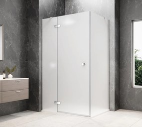 Polysan Polysan, GLOBE CHROME obdélníková sprchová zástěna 1100x800mm, matné sklo, levá, GB1011-3215MLC