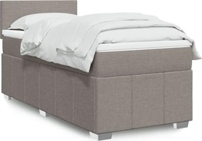 Box spring postel s matrací taupe 100 x 200 cm textil 3289276