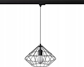 Závěsná 3-fázová lampa pro kolejnicový systém Umberto MYL.00368 loft, černá