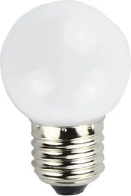 LED žárovka ledově bílá, patice E27, 12 diod