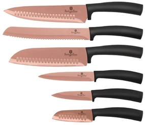 BERLINGERHAUS Sada nožů s nepřilnavým povrchem 6 ks Rosegold Metallic Line BH-2611