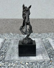Bronzová socha soška - Koňská hlava