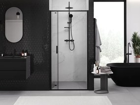 Mexen Exo skládací sprchové dveře 70 cm, transparentní, černé - 816-070-000-70-00