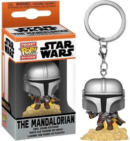 Funko pop keychain: mandalorian- mando w/blaster