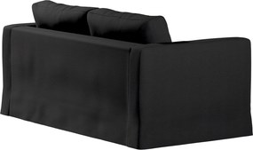 Potah na pohovku IKEA  Karlstad 2-místná , nerozkládací, dlouhý barva černá látka pletený vzor