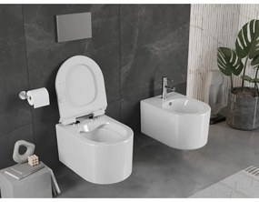 Mexen Sofia Rimless závěsná wc mísa se sedátkem s pomalým zavíráním, bílá - 30540100