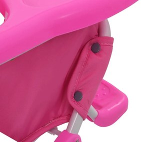 Dětská jídelní židlička růžovo-bílá - Default Title