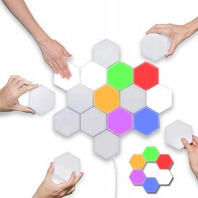 Bot Modulární chytré Led nástěnné světlo hexagon H1 Rgb 6 panelů