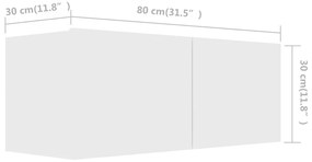 vidaXL Marketos 4dílný set TV skříněk bílý kompozitní dřevo