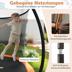 Costway Trampolína venkovní se žebříkem kulatá zahradní