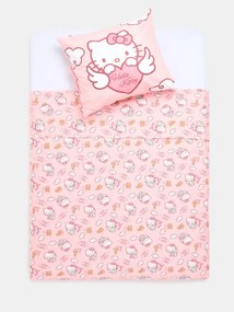 Sinsay - Bavlněná souprava povlečení Hello Kitty - růžová
