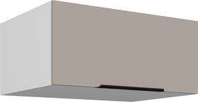 ARIA lb | horní skříňka 80 NAGU-36 1F výklopná | 80 cm | HLUBOKÁ | ANTI FINGERPRINT povrch | bílá/béžová