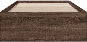 Rám postele se zásuvkami hnědý dub 75 x 190 cm kompozitní dřevo 3280446