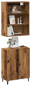 Příborník se nástěnná skříňka old wood kompozitní dřevo 3329223