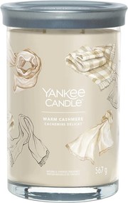 Yankee Candle vonná svíčka Signature Tumbler ve skle velká Warm Cashmere 567 g