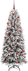 Umělý vánoční stromeček Bílá 180 cm PVC, plast, ocel a PE 3396045