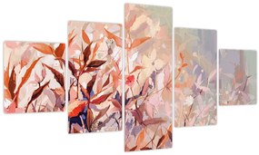 Obraz - Malba pastelový podzim (125x70 cm)