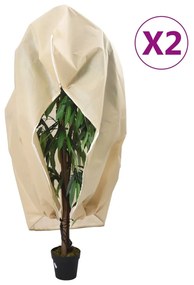 Ochranné návleky na rostliny na zip 2 ks 70 g/m² 2,36 x 2 m 3203531