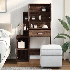 vidaXL Toaletní stolek se skříňkou 80 x 35 x 132 cm [848235] Barva: Černá