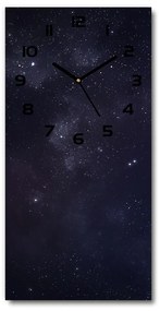 Wallmuralia Nástěnné skleněné hodiny Hvězdokupy 30x60 cm
