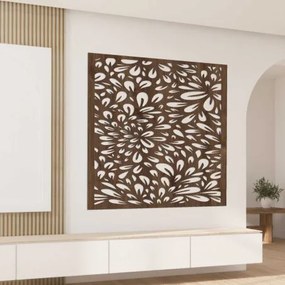 Moderní dřevěný vyřezávaný panel na zeď, květinová 3D dekorace | SENTOP HDF0285