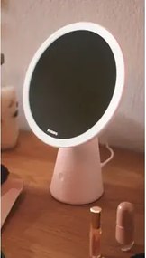 Philips Mirror růžová / Stolní lampička se zrcadlem / USB / 3000-5000K