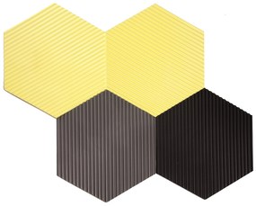 VYLEN s.r.o. - Výrobce pěnových materiálů Ochrana stěn POLYGON s proužky Barva: 10 Žlutá