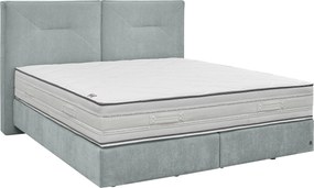 XXXLutz POSTEL BOXSPRING, 180/200 cm, světle modrá Dieter Knoll - Manželské postele - 00018300103D