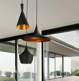 Designový lustr Mix černé/zlaté