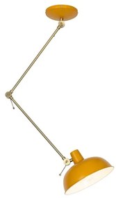 Stropní retro svítidlo do dětského pokoje s ramenem žluté Milton Yellow