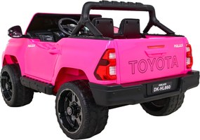 Ramiz Elektrické auto Toyota Hilux pro děti růžové + pohon 4x4 + dálkové ovládání