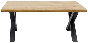 Designový konferenční stolek Onofrio 90 cm vzor divoký dub