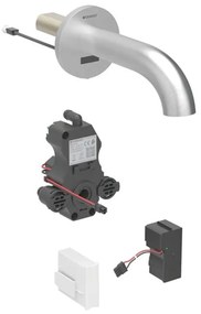 Geberit Piave - Elektronický umyvadlový ventil pod omítku, pro studenou vodu, síťové napájení, easy to clean, kartáčovaná nerez 116.261.SN.1
