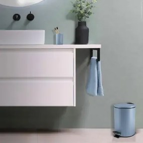 Spirella ADELAR pedálový odpadkový koš 3 L matná mlhově modrá / ocel