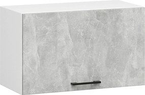 Závěsná kuchyňská skříňka Olivia W60OK bílá/beton