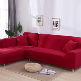Elastický potah na pohovku či křeslo (2 sedadlový + 3 sedadlový) Barva: 3 červená