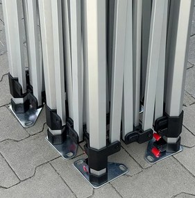 TRENDIE Hliníkový nůžkový stan 3x4,5m zelený