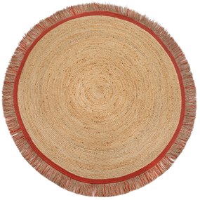 Flair Rugs, Kusový koberec Kahana Terracotta kruh, 180x180 (průměr) kruh, oranžová, chodba / předsíň