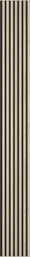 Mexen Lam-B, stěnové lamely 275 × 31,5 cm, HDF deska 4 mm, dub perlový, S100-275317-2812-058