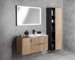 Sapho Espace koupelnová skříňka vysoká 35 x 172 x 32 cm 2x dvířka levá/pravá dub cuneo hnědá ESC230-2525