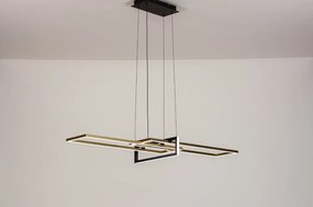 Závěsné LED svítidlo nad jídelní stůl Bernoldi Black and Gold